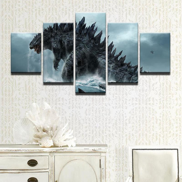 Godzilla Wall Art Canvas Printing Decor – BlueArtDecor